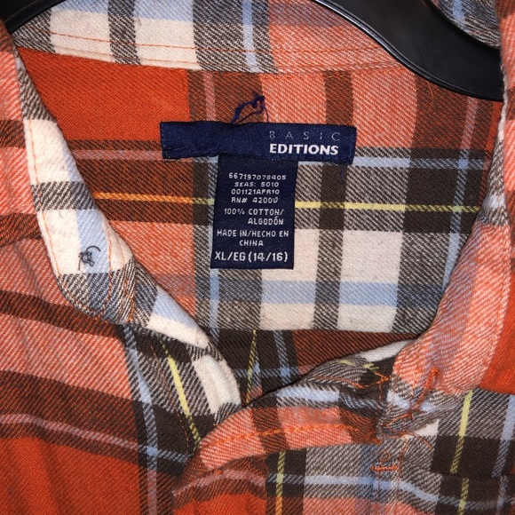 The Vintage Twin | Shirts & Tops | Vintage Twin Flannel With Writing On ...
